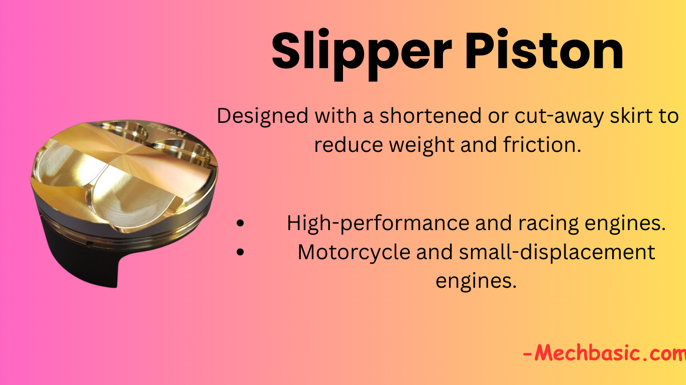 Types of piston in detail with diagrams!!! » MechBasic.com