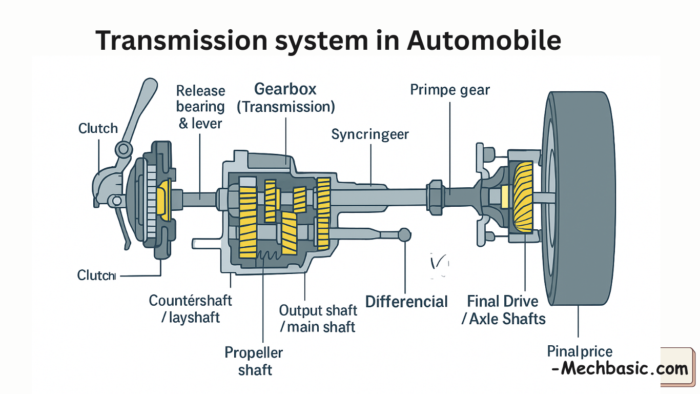 What is transmission system?-components and working