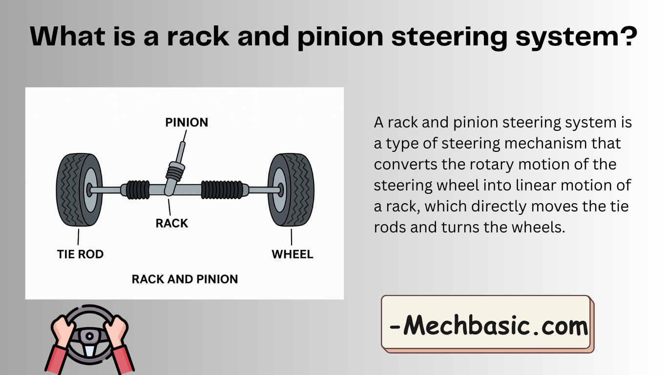 What is a rack and pinion steering system? » MechBasic.com