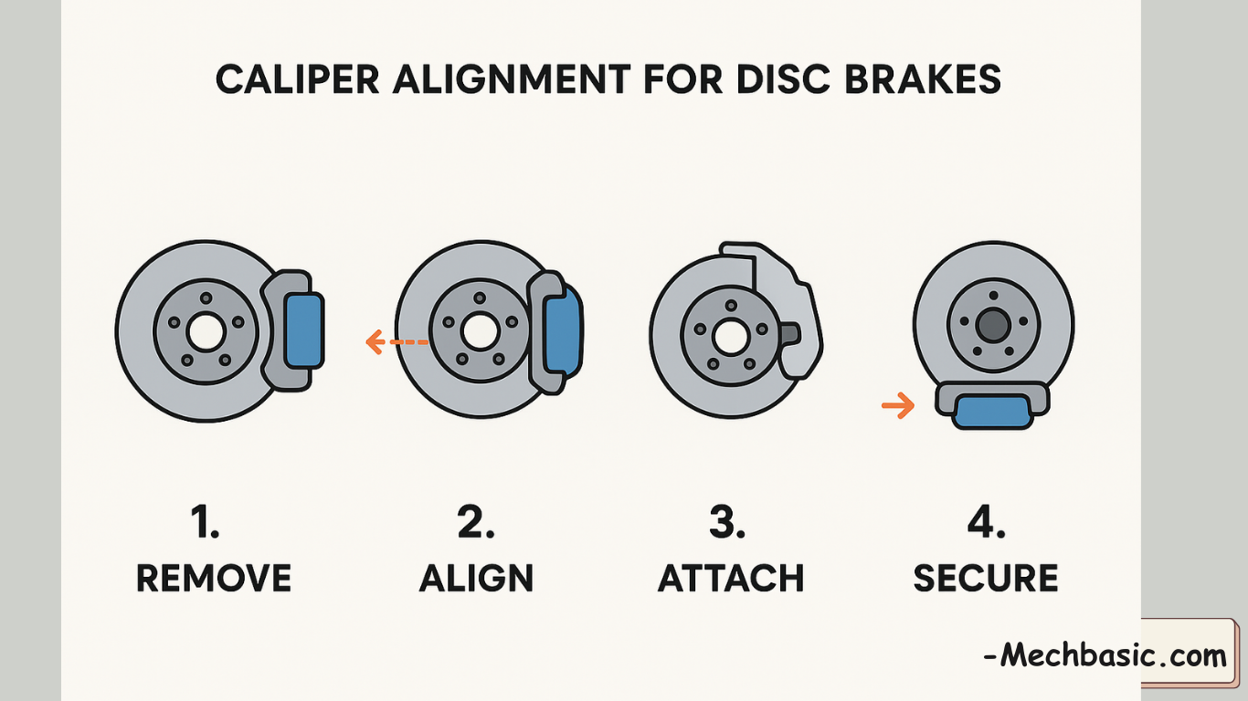Easy way to adjust disc brake in bicycle » MechBasic.com