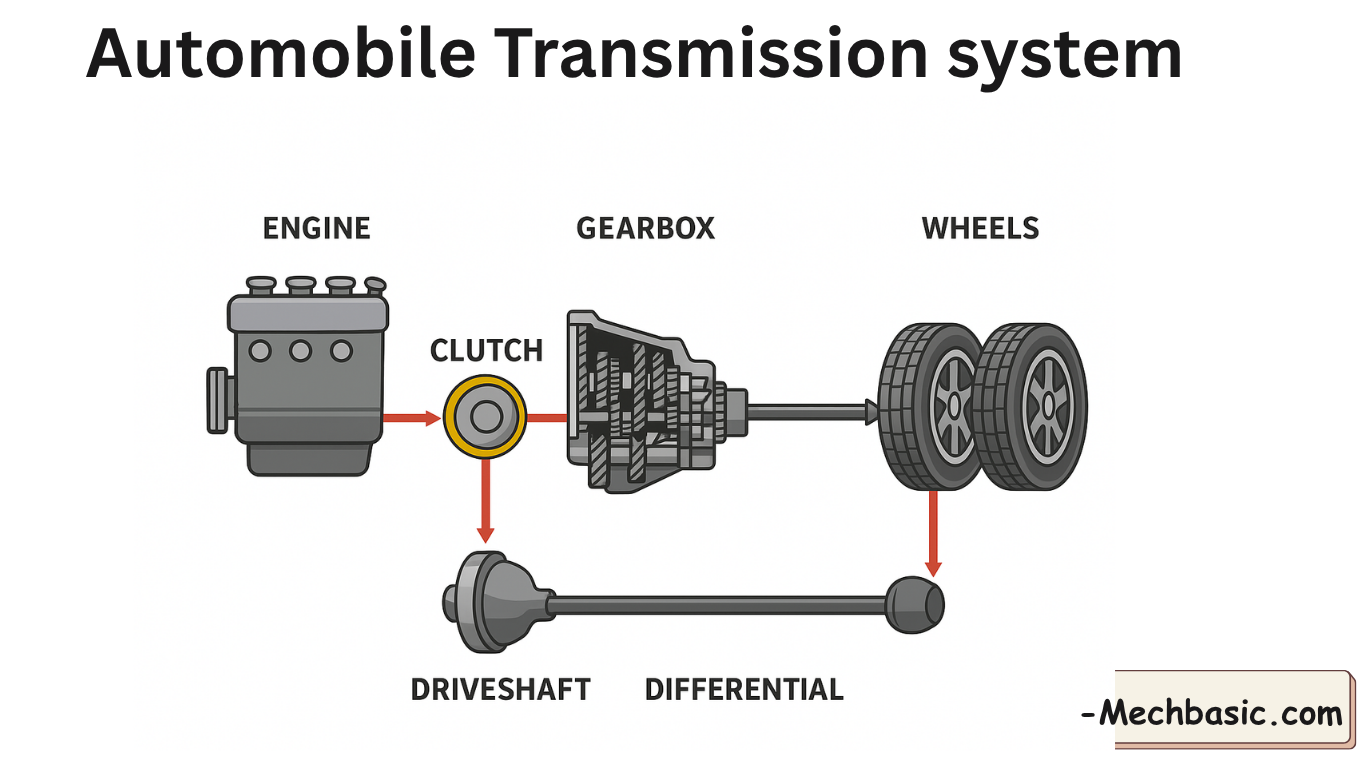 What is an automobile transmission system? » MechBasic.com