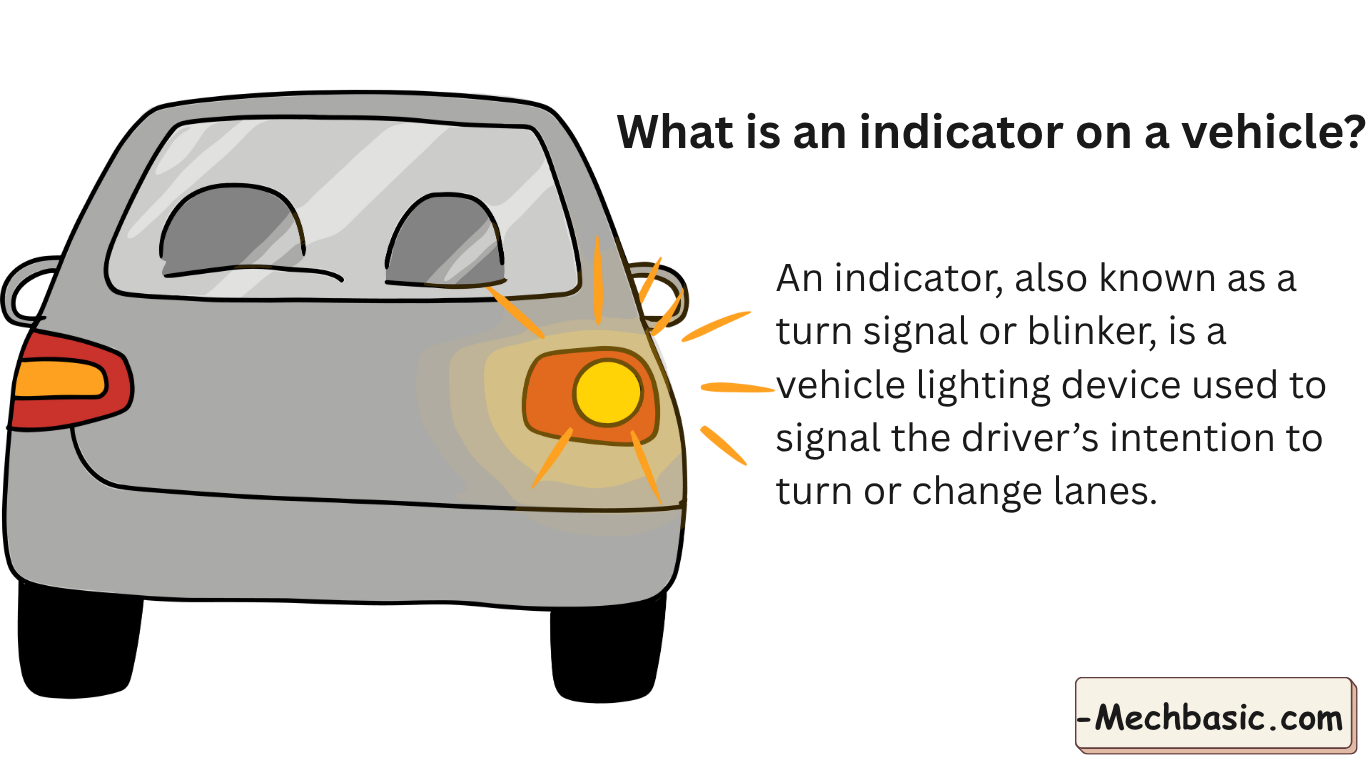 What is an indicator on a vehicle? » MechBasic.com