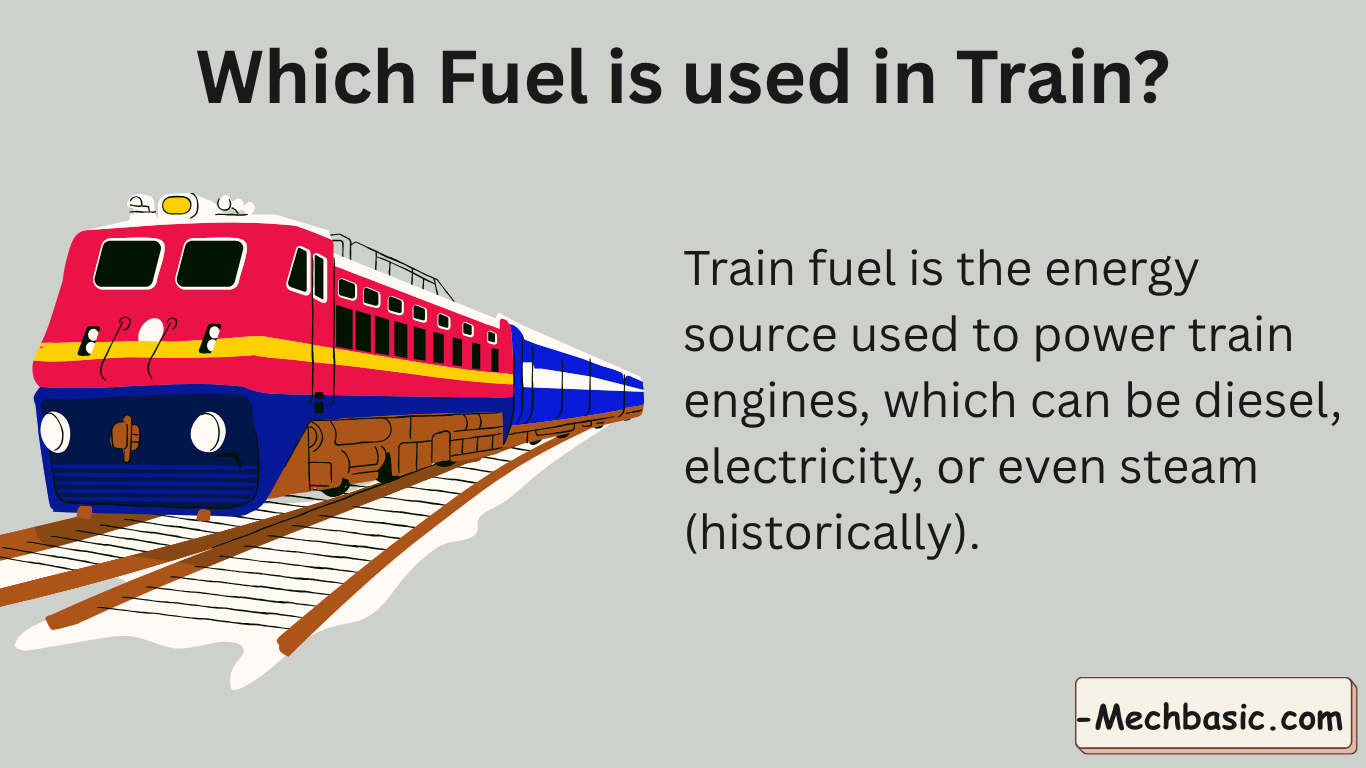 Which fuel is used in a train? » MechBasic.com
