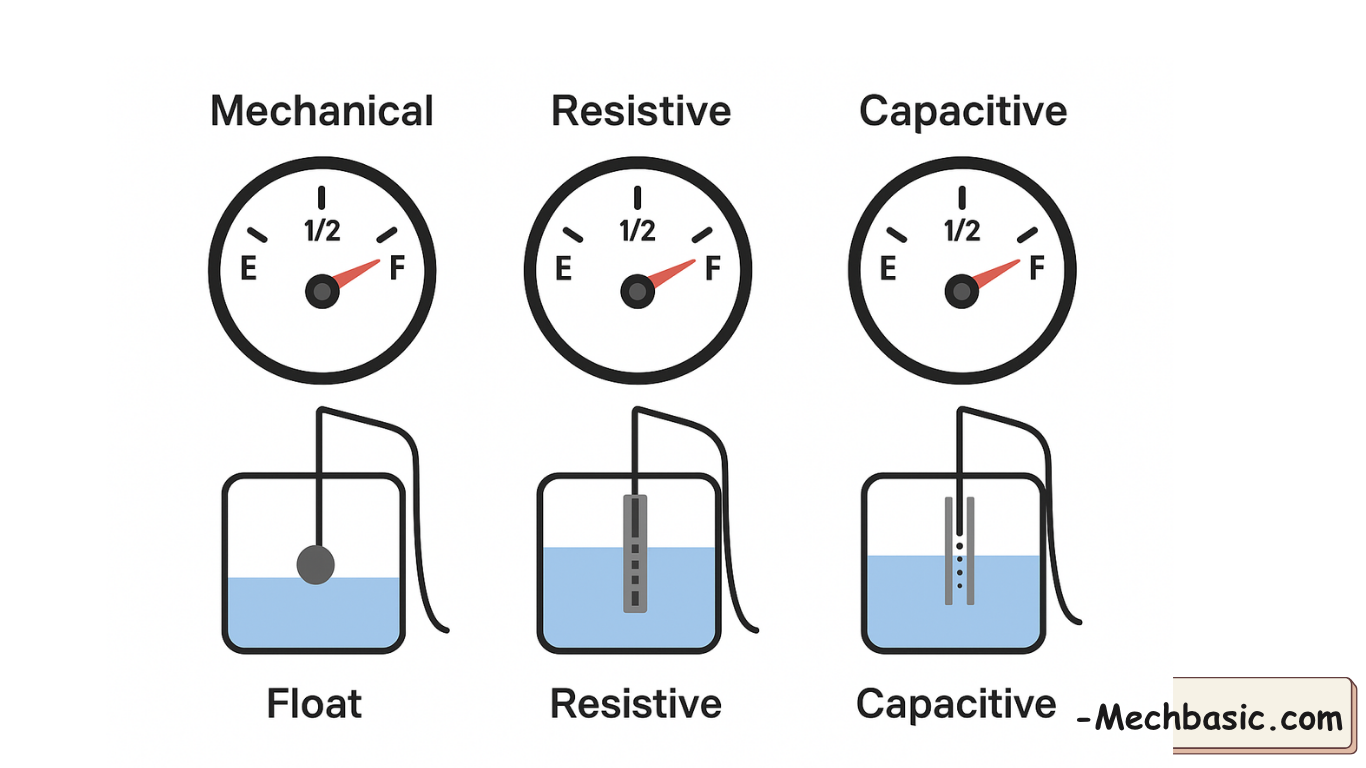 Types of fuel Gauge in automobile » MechBasic.com