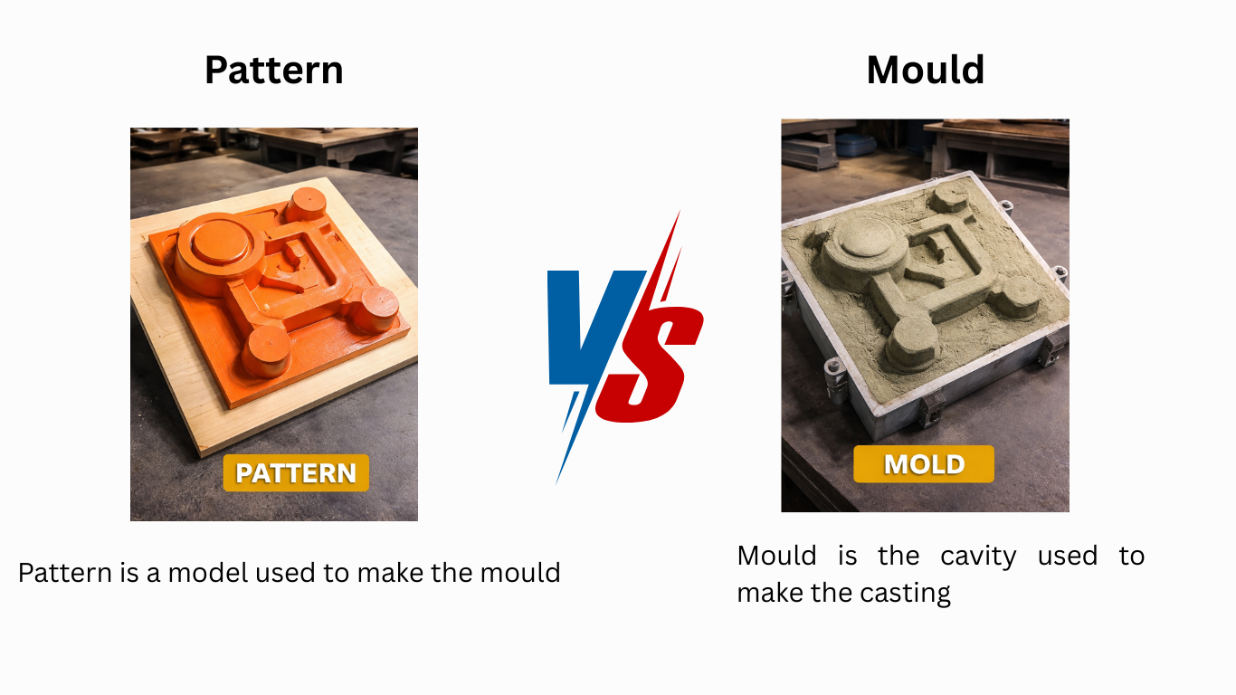 What is the difference between pattern and Mould?