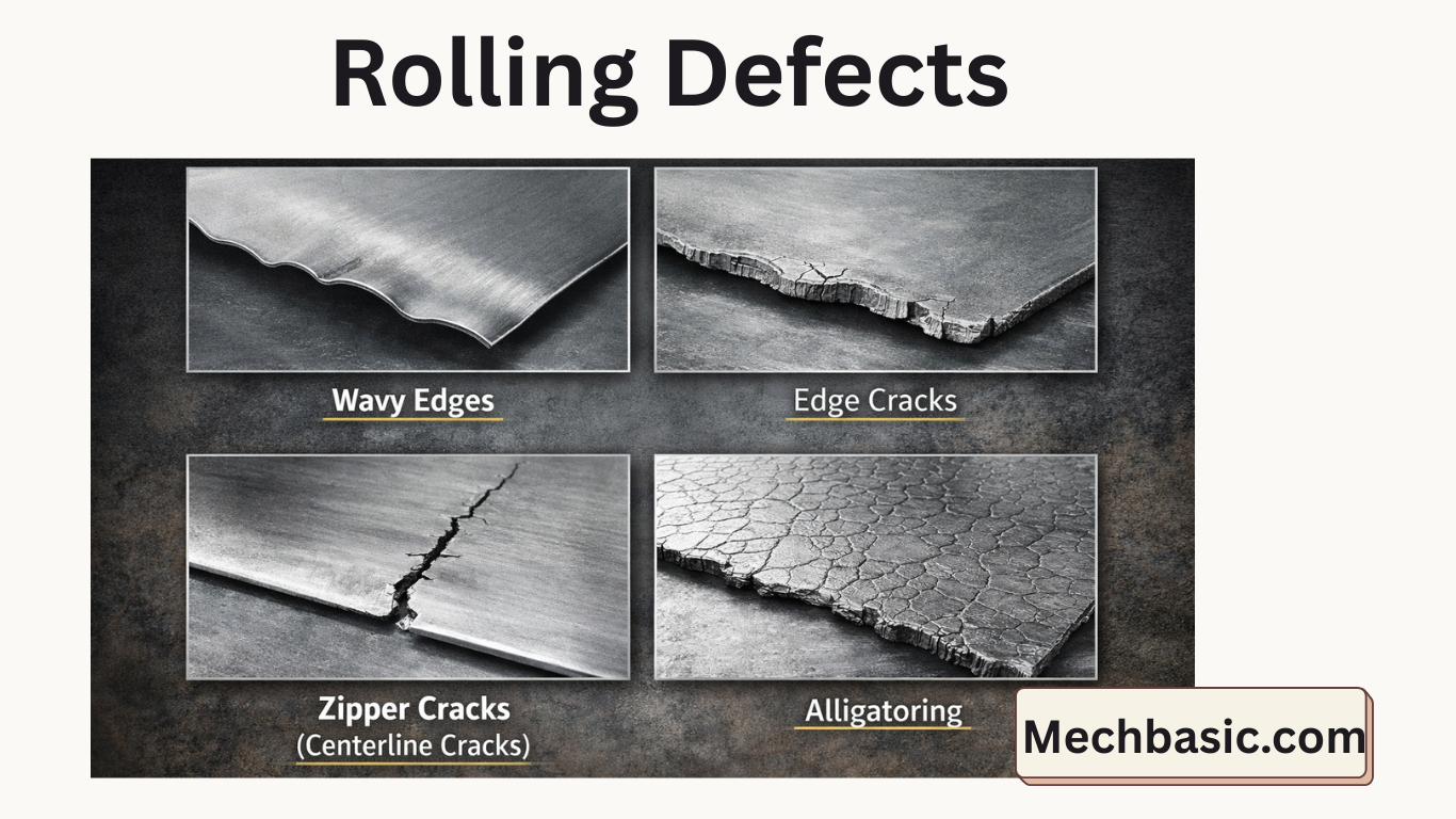 What are the 4 rolling defects? » MechBasic.com